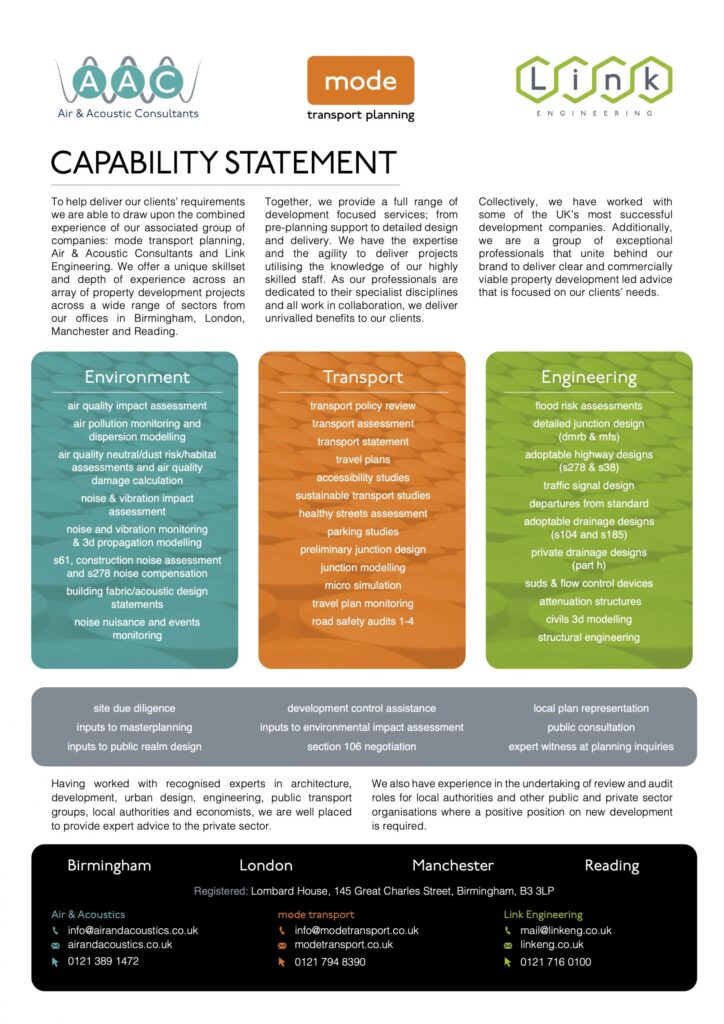 capability statement 2021 - mode transport