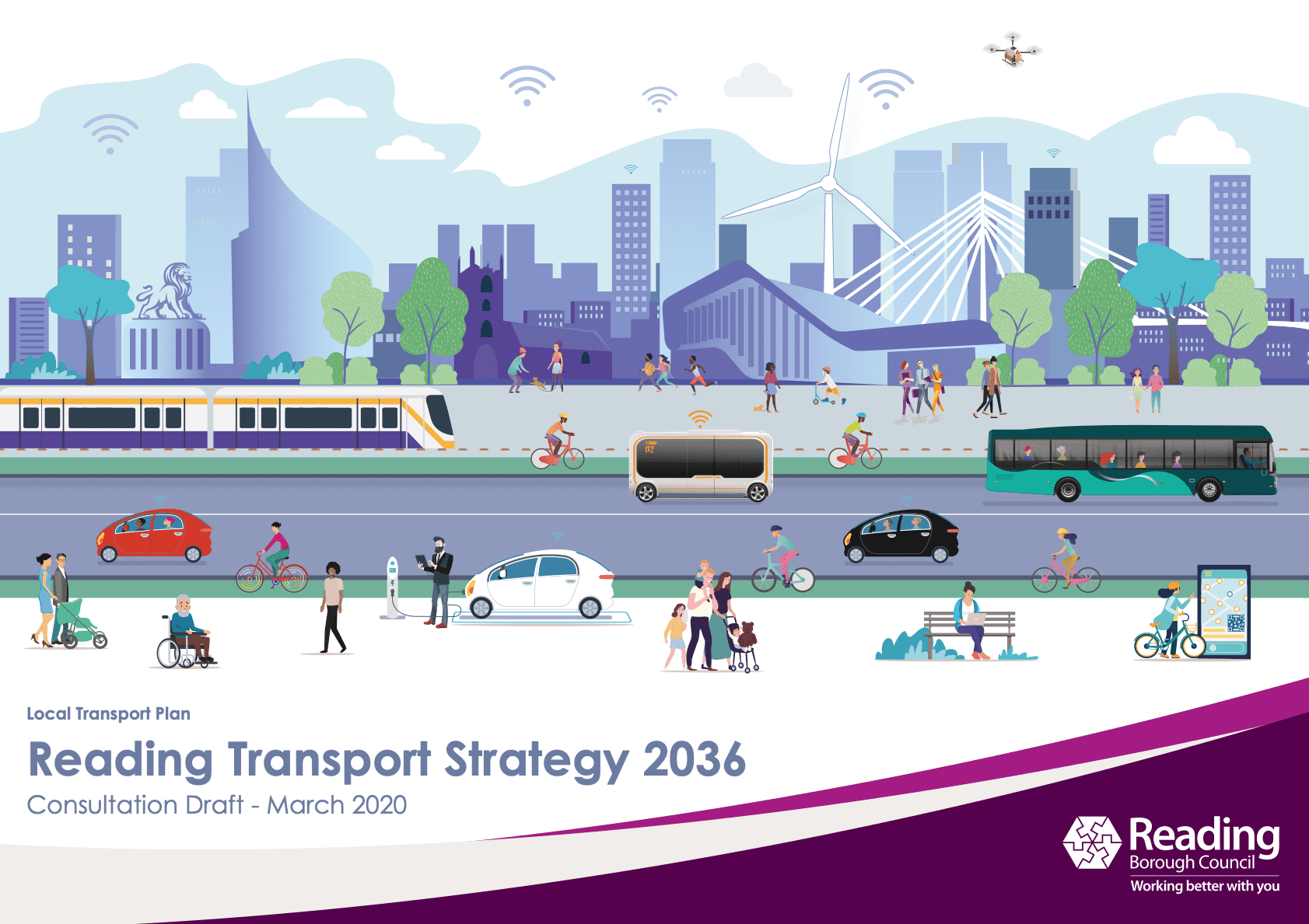 reading's "radical" transport strategy 2036 - mode transport